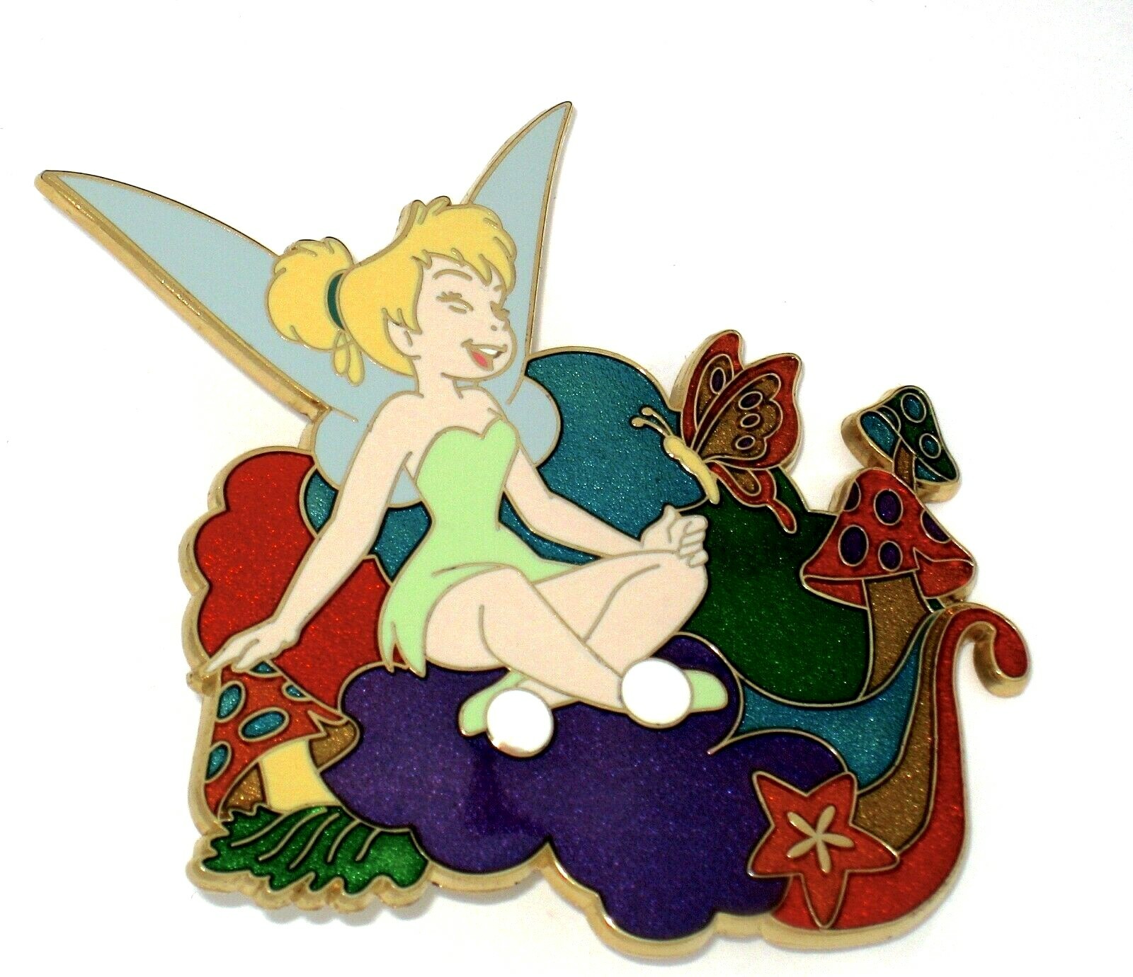 Rare New LE 125 Disney Pin Tink Tinker Bell Rainbow Cloud Mushroom ...