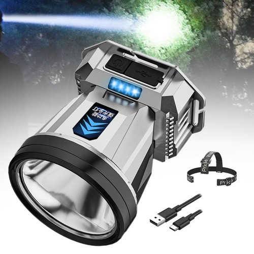 LED Rechargeable Headlamp High Lumens Super Bright Head Mounted Work ...