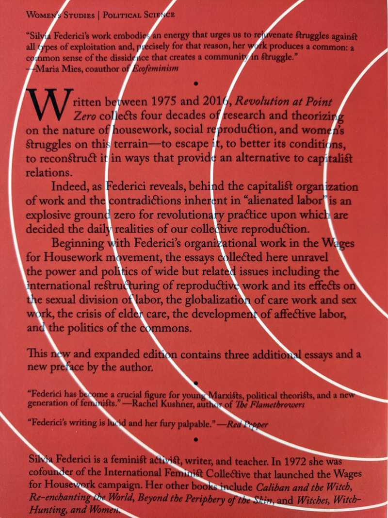 Silvia Federici: Revolution at Point Zero: Housework, Reproduction, and ...