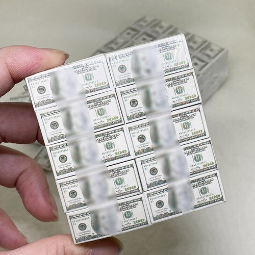 200 Bundle 1:6 Miniature Cash Money Dollar Bill Banknote Model ...