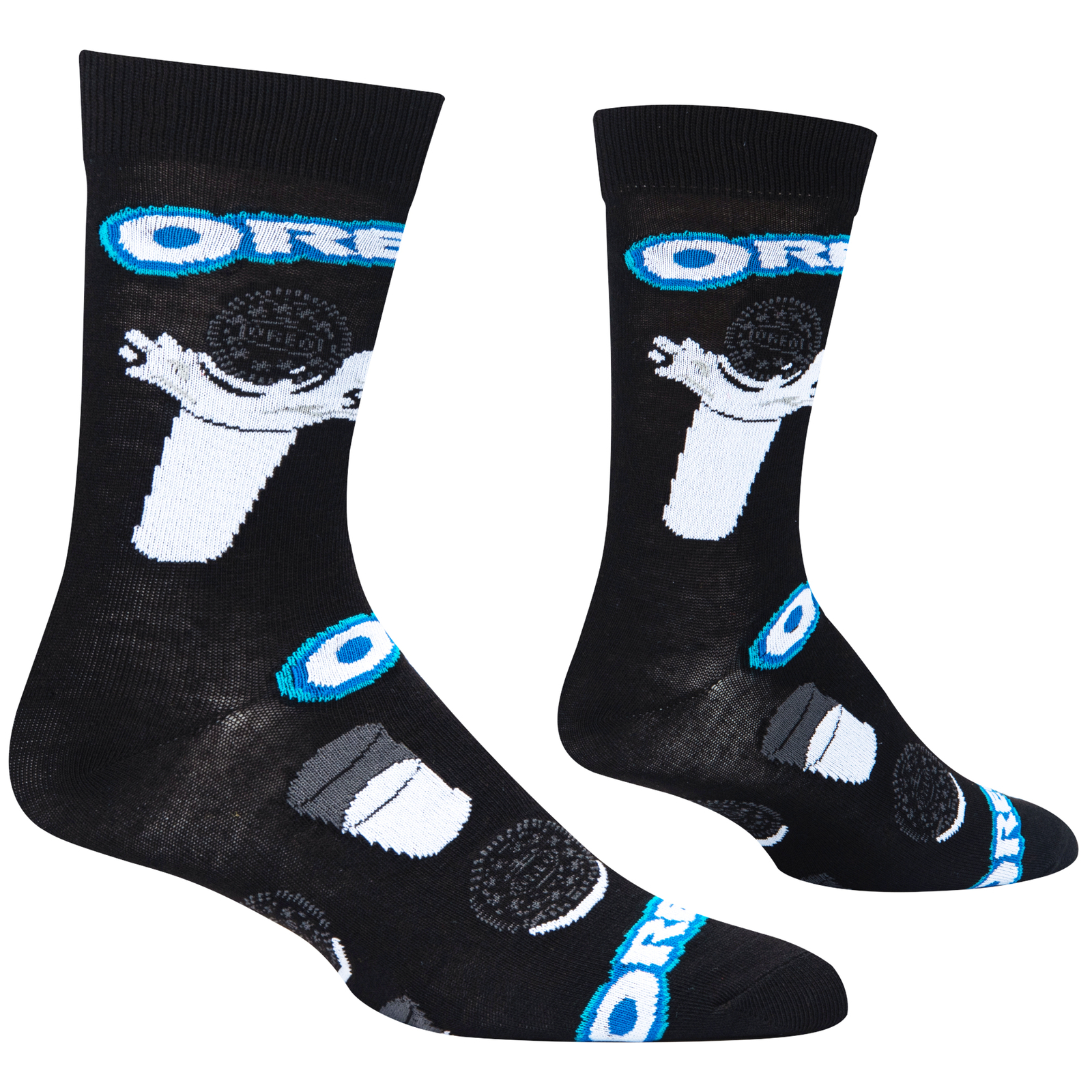 Crazy Socks, Oreos & Milk, Dunked In Glass Men's Novelty Crew Socks ...