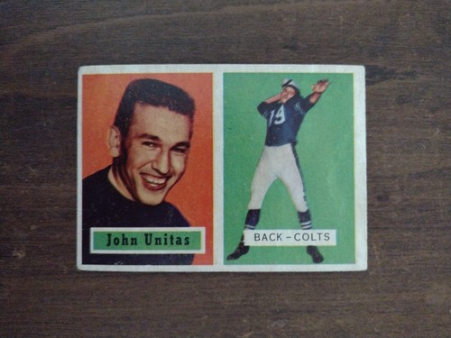 1957 Topps 138 Johnny Unitas ROOKIE Baltimore Colts Read | eBay