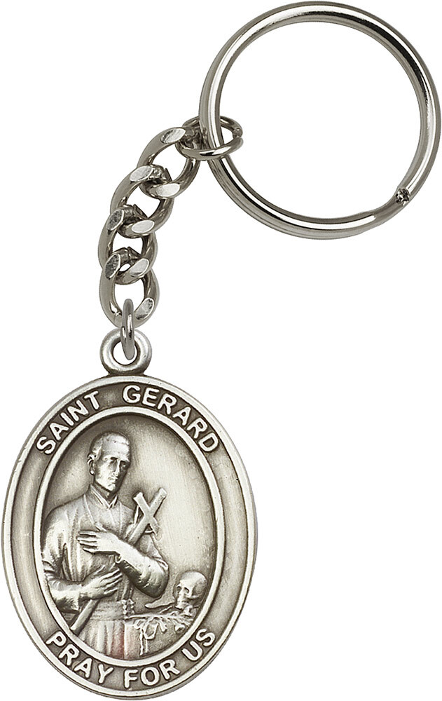 St. Gerard Pewter Key Ring KeyChain NEW By Bliss MADE USA | eBay