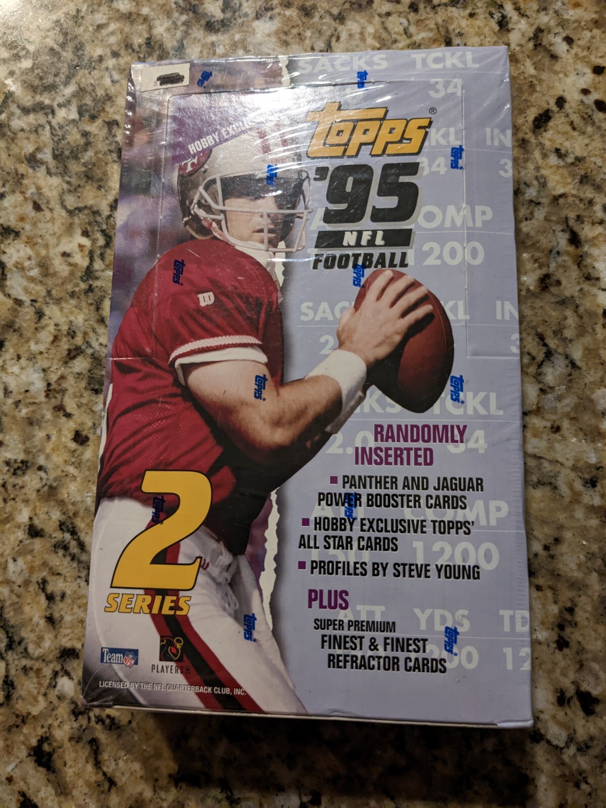 1995 TOPPS FOOTBALL CARDS SERIES 2 FACTORY SEALED HOBBY B0X POSSIBLE ...