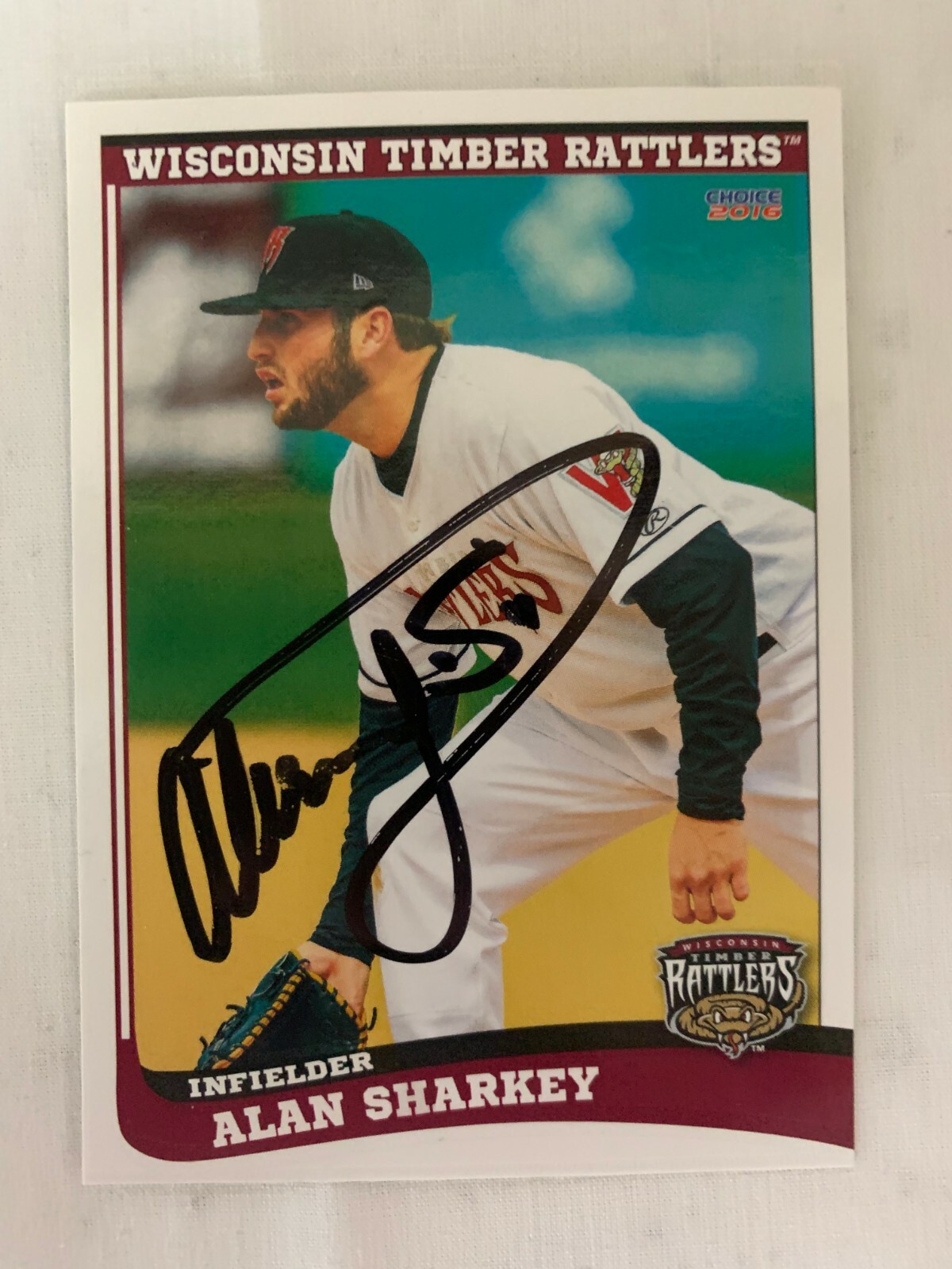 Alan Sharkey 2016 Signed Wisconsin Timber Rattlers Team Card | eBay