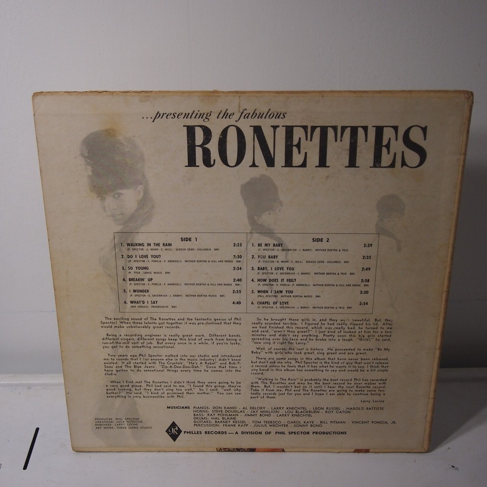 Ronettes - Presenting The Fabulous Ronettes RARE MISPRINT LABEL LP ...
