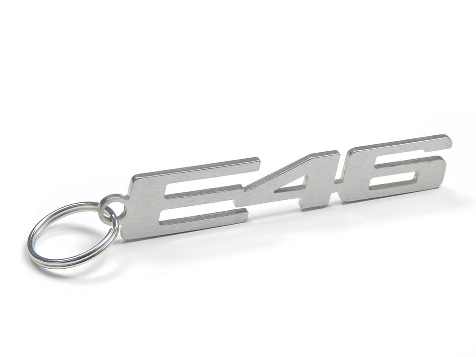 Keyfob Keychain "E46" for BMW 320 323 325 330i M3 S54 stainless steel ...