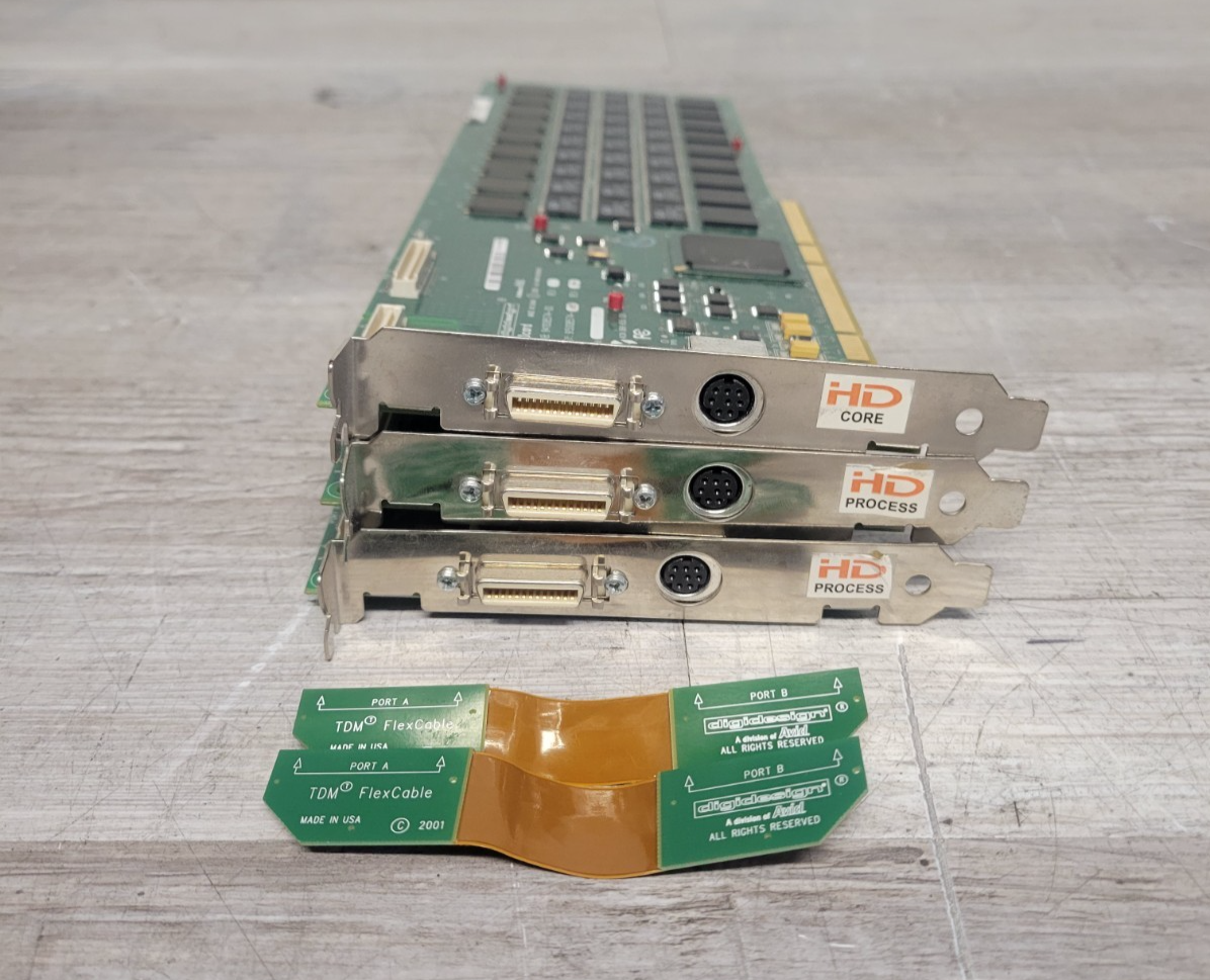 Digidesign HD3 PCI PCI-X HD Core + 2 Process Cards with TDM Flex Cables ...