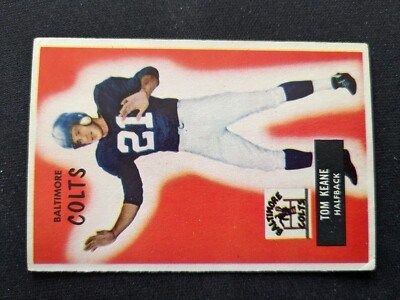 1955 Bowman Football Card # 30 Tom Keane - Baltimore Colts (VG/EX) | eBay