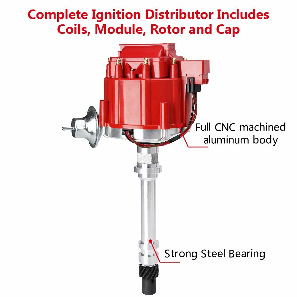 Racing Electronic Distributor Cap Coil HEI For Chevy SBC GMC 350 BBC ...