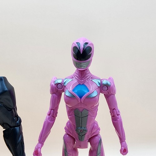 POWER RANGERS MOVIE (2017) Lot of 3 BLACK, PINK, & YELLOW RANGER 5 ...