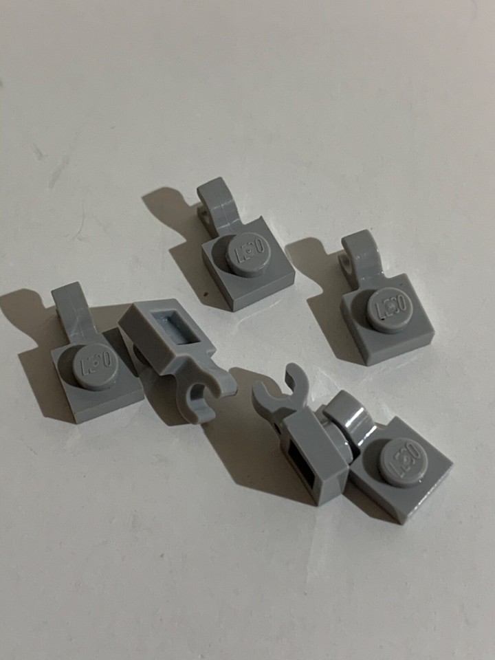 LEGO Parts 6019, 61252 (6pcs) Plate, Modified 1x1 w/Clip Horizontal ...