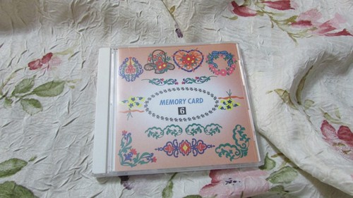 Janome 8000 & Others #6 Floral Memory Embroidery Card EXC Pre-Own | eBay