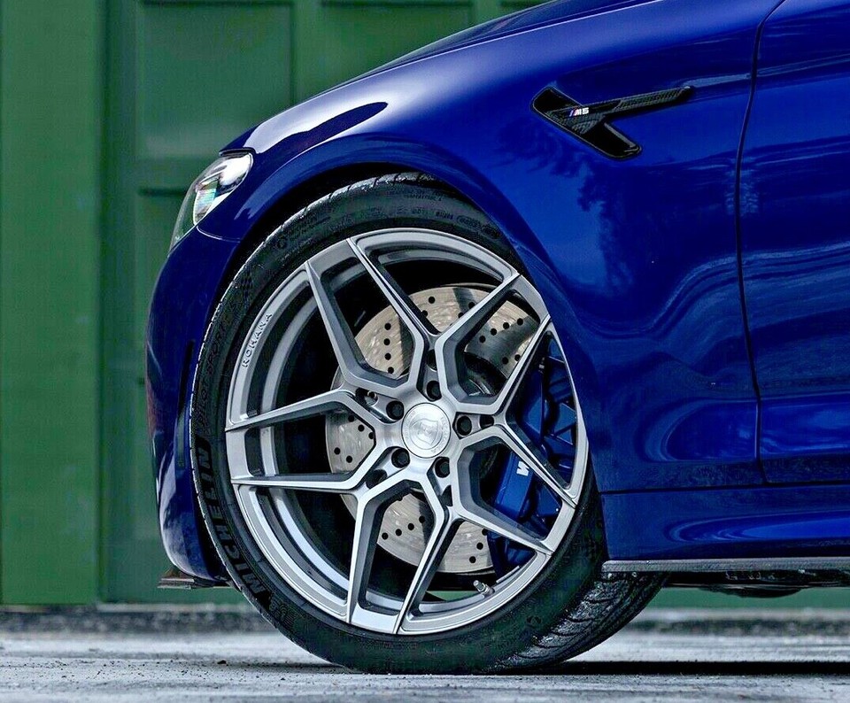 20” ROHANA RFX11 BRUSHED TITANIUM CONCAVE WHEELS FOR BMW E90 E92 F80 M3 ...