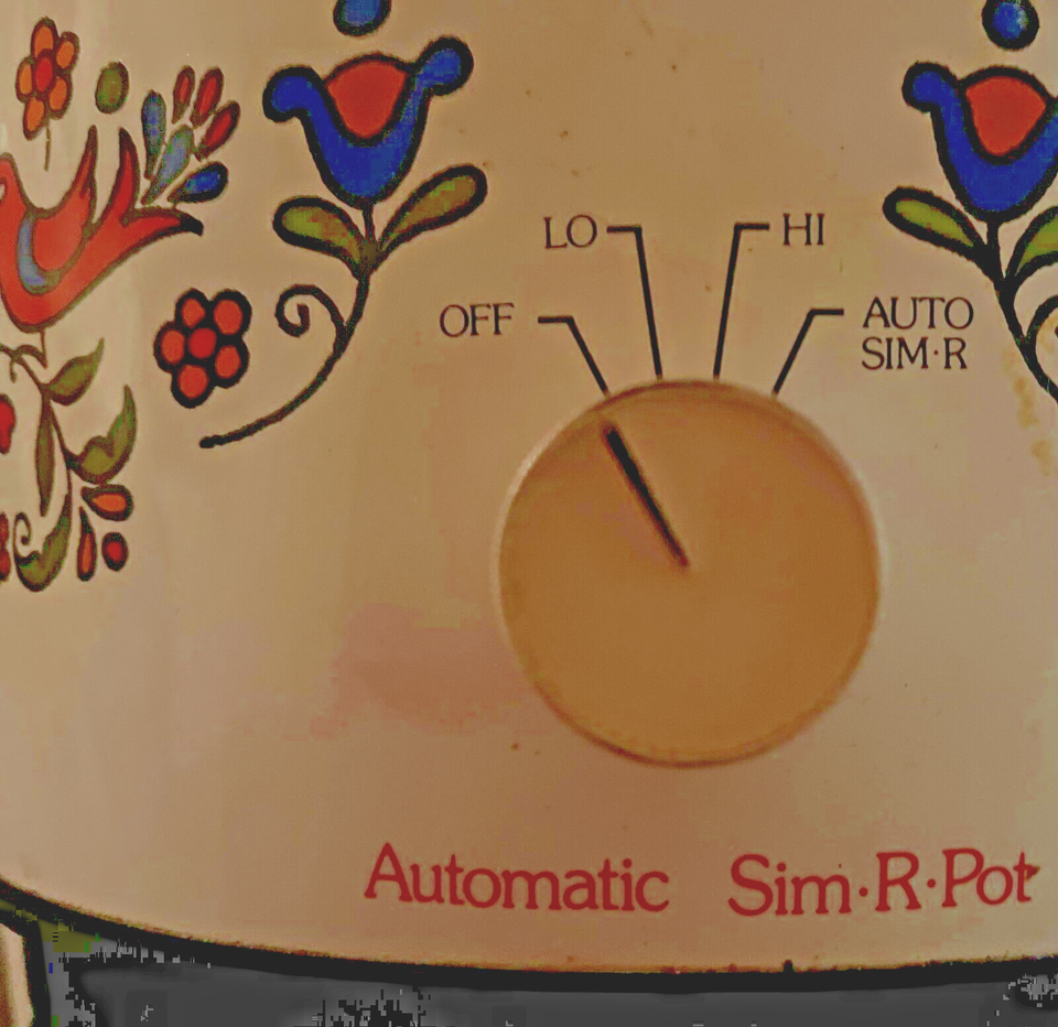 FESTIVE FRIENDSHIP SIM-R-POT Crock Pot 5 QUART AUTOMATIC | eBay