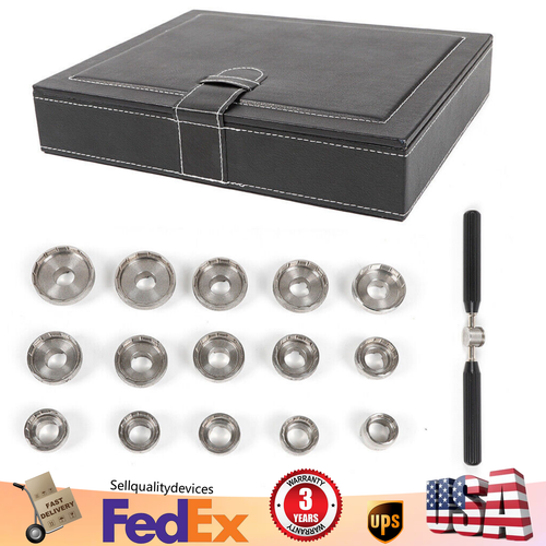 15Dies Watch Back Case Opener Die Fit Breitling Removal Tool opener Set ...