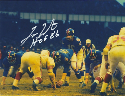 FRAN TARKENTON NEW YORK GIANTS HOF 1986 ACTION SIGNED 8x10 | eBay