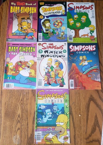 Vintage Simpsons Comic Books Lot Of 7 | eBay