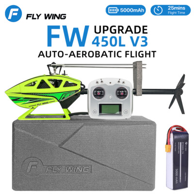 Fly Wing FW450L V3 6CH GPS 3D Hovering ACE Flight Control RC RTF/ BNF ...