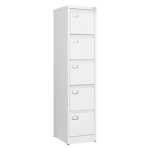 5-Drawer Filing Cabinets Metal Storage Locking for Home Office A4 ...