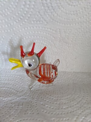 Vintage Hand Blown Glass Figurine, Dodo Bird 2.5" Tall Pre-owned | eBay