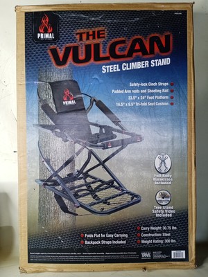 New In Box Padded Sturdy Vulcan Climbing Tree Stand w/ Safety Lock ...