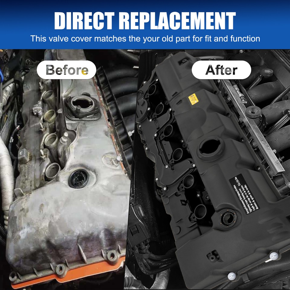 Full Aluminum Valve Cover for BMW N52 E70 E82 E90 E91 328i 528i 128i X3 ...