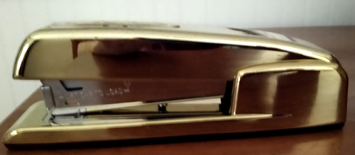 Swingline 747 Business Stapler Metal with Gold Chrome Great Pre-owned ...
