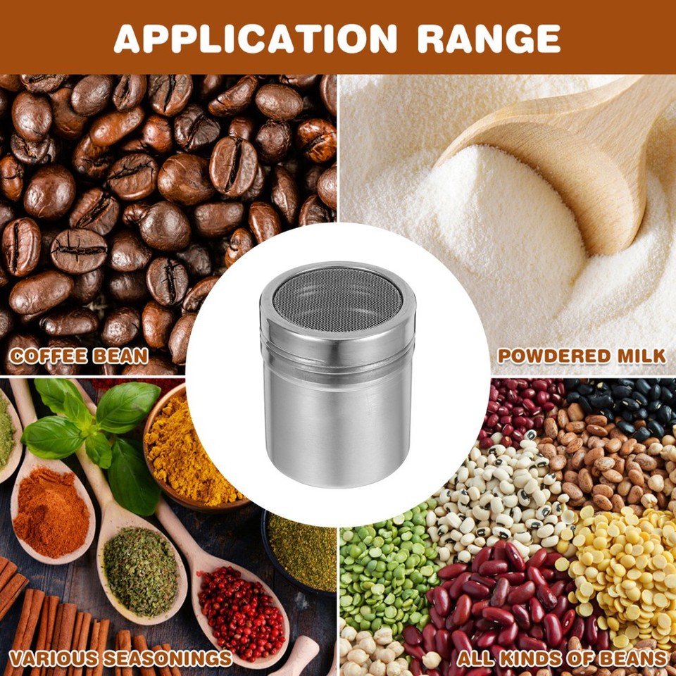 Coffee Powder Dosing Tool Powdered Sugar Shaker Handle Chocolate | eBay ...