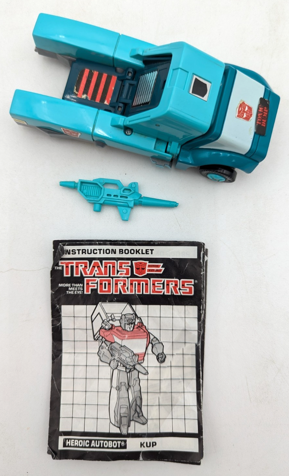 Vintage 1987 G1 Hasbro Transformers Kup Figure 100% Complete w ...