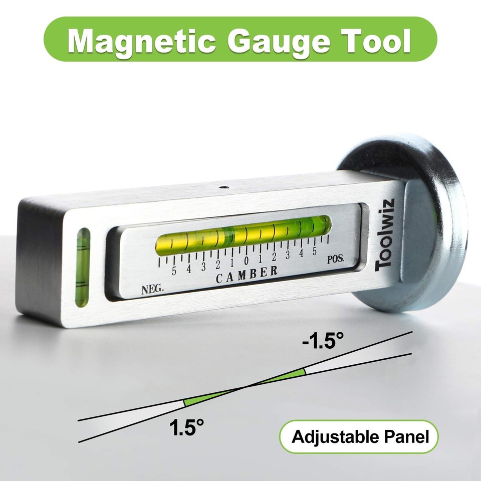 Toolwiz Magnetic Camber Caster Gauge Universal Wheel Alignment Tool Car ...