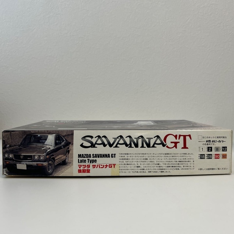 Unassembled FUJIMI 1/24 MAZDA SAVANNA GT Late Fujimi el Mazda Savanna ...