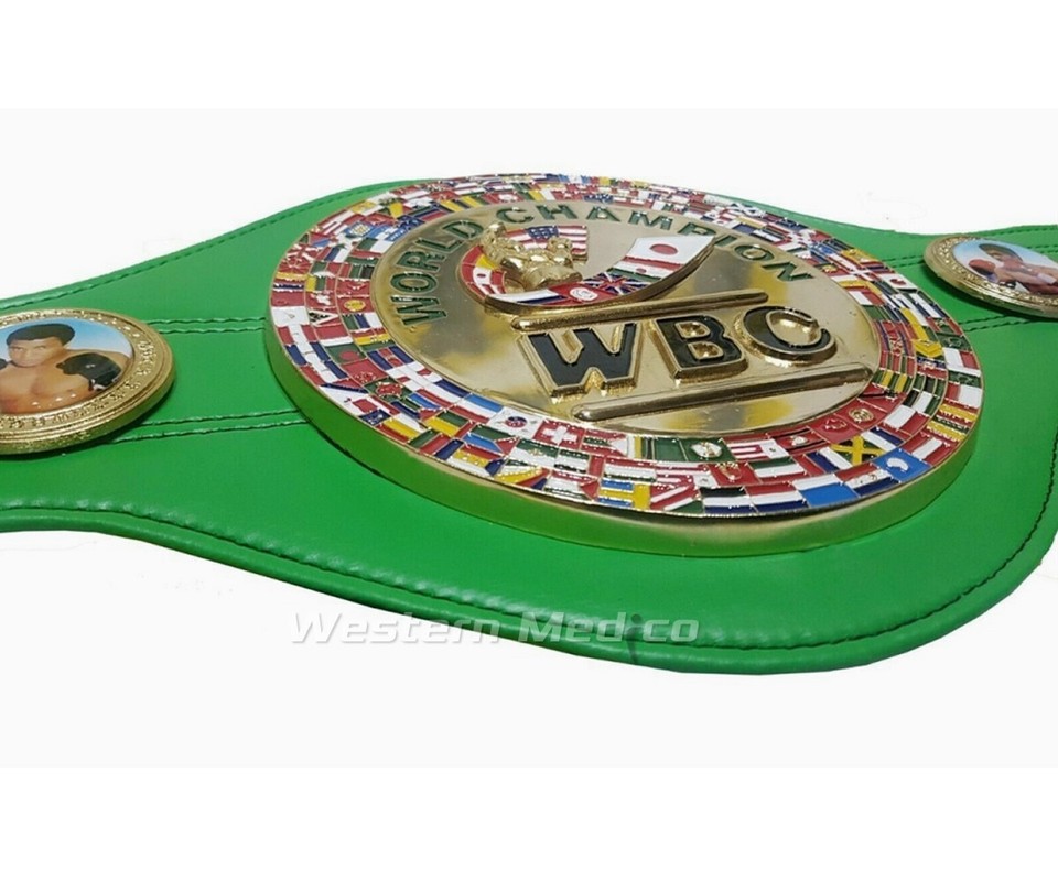 WBC World Boxing Champion Title Belt Replica Flux Leather 3D Design ...