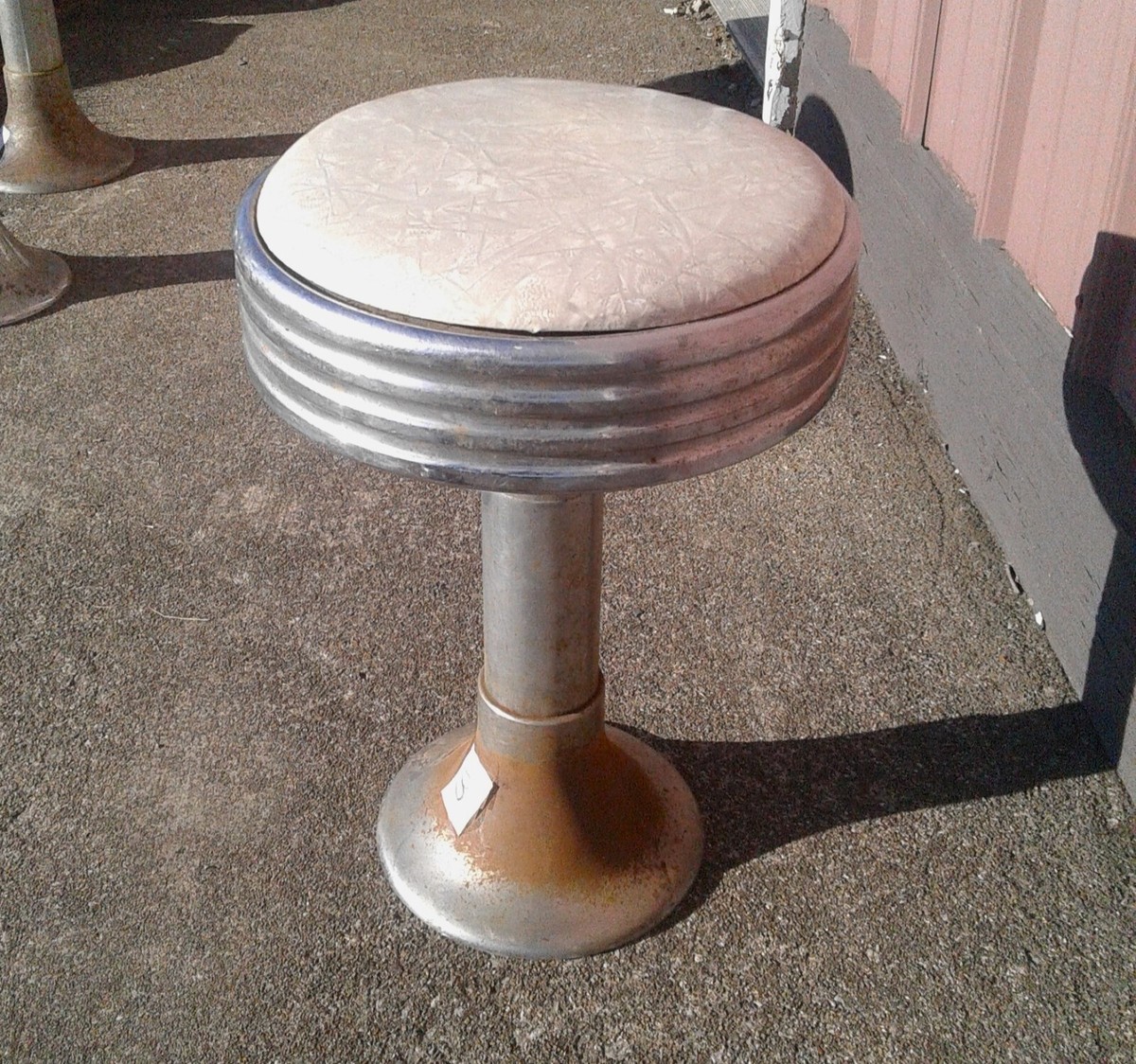 Soda Fountain Stools Early Soda Fountain Counter Stoolsa At 1stDibs