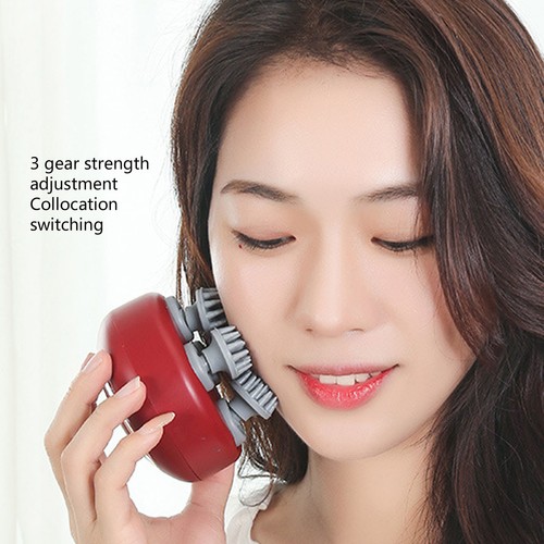 Electronic Head Scalp Massager Kneading Vibration Multi Functional ...