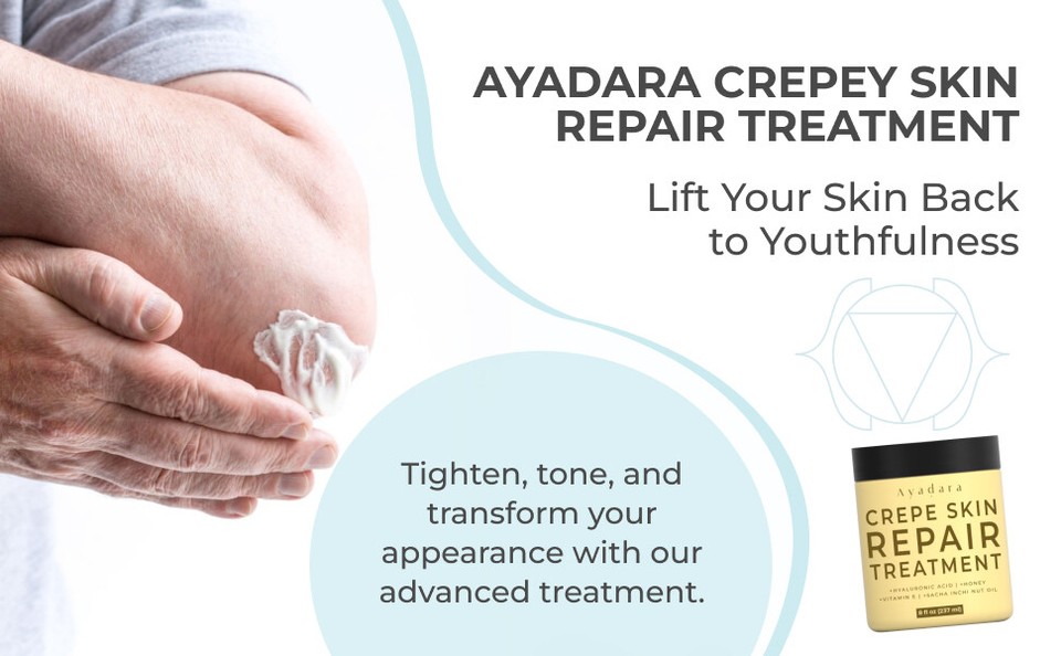 Ayadara Crepe Skin Repair Treatment, Aging & Wrinkle Lotion with ...