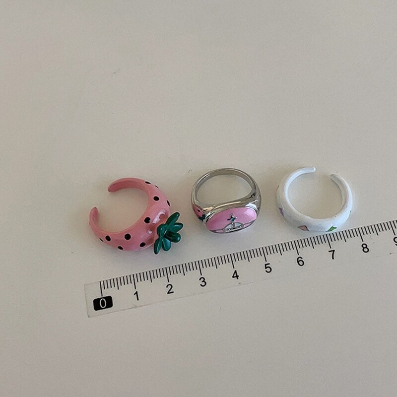 Elegant Drip Oil Finger Pink Strawberry Open Colorful Drip Oil | eBay