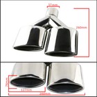 Style Oval Exhaust Tips Fit For Benz W204 W203 W211 W214 C-Class | eBay