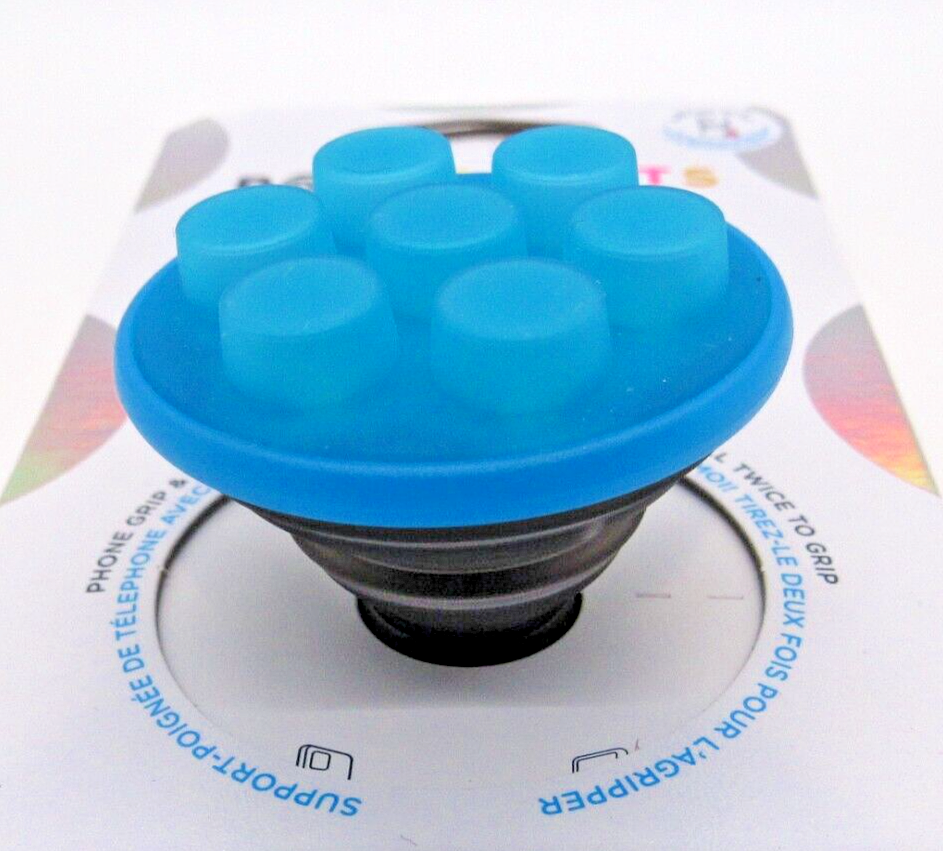 PopSockets Phone Grip Stand Electric Blue Squishy Popper POPGRIP ...