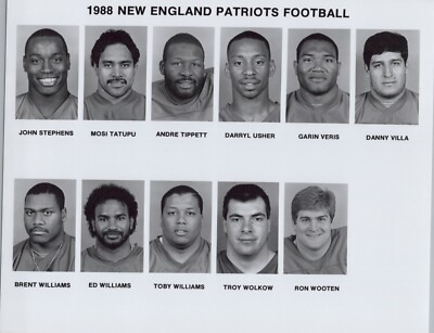 1988 Football Photo New England Patriots Player Headshots N3V | eBay