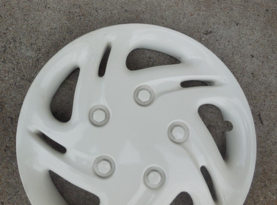 14" Hubcap Wheel Cover 1995-2000 Dodge Breeze Stratus white 5 spoke 14 ...