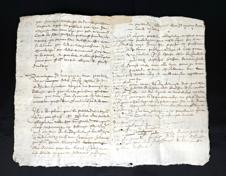 ANTIQUE DOCUMENT from 1600s | eBay