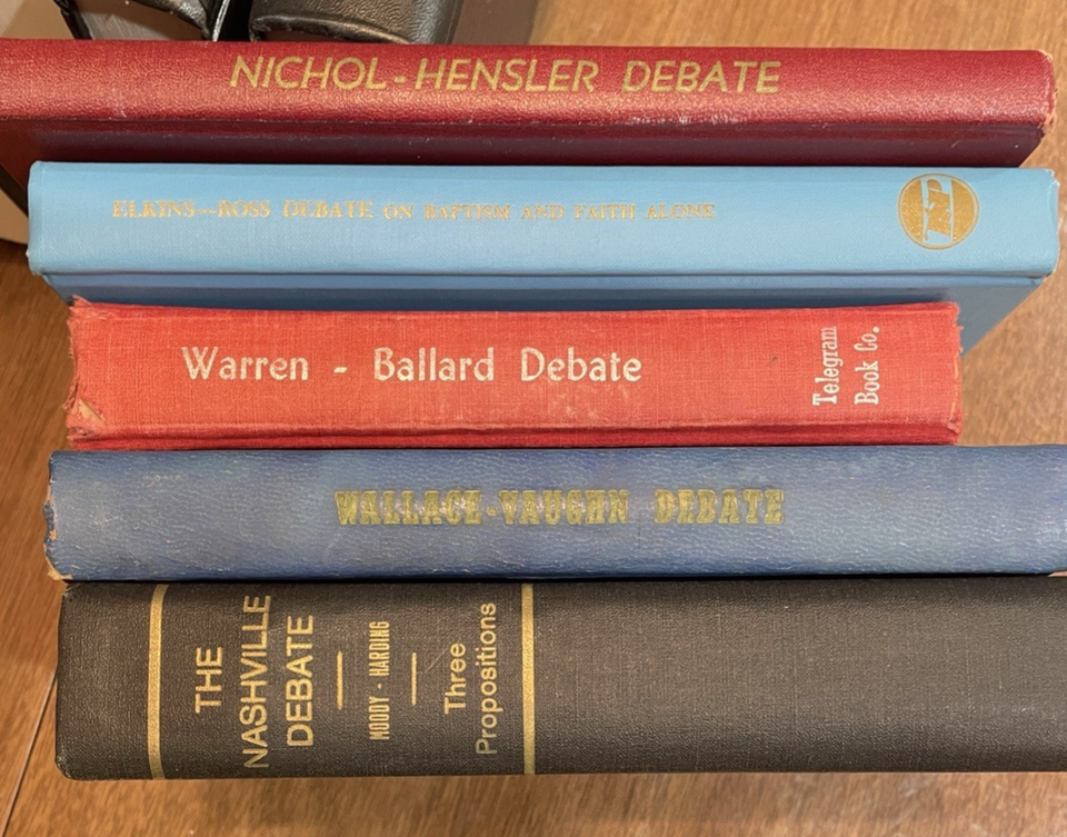 Lot of DEBATE books by CHURCH OF CHRIST pastors | eBay