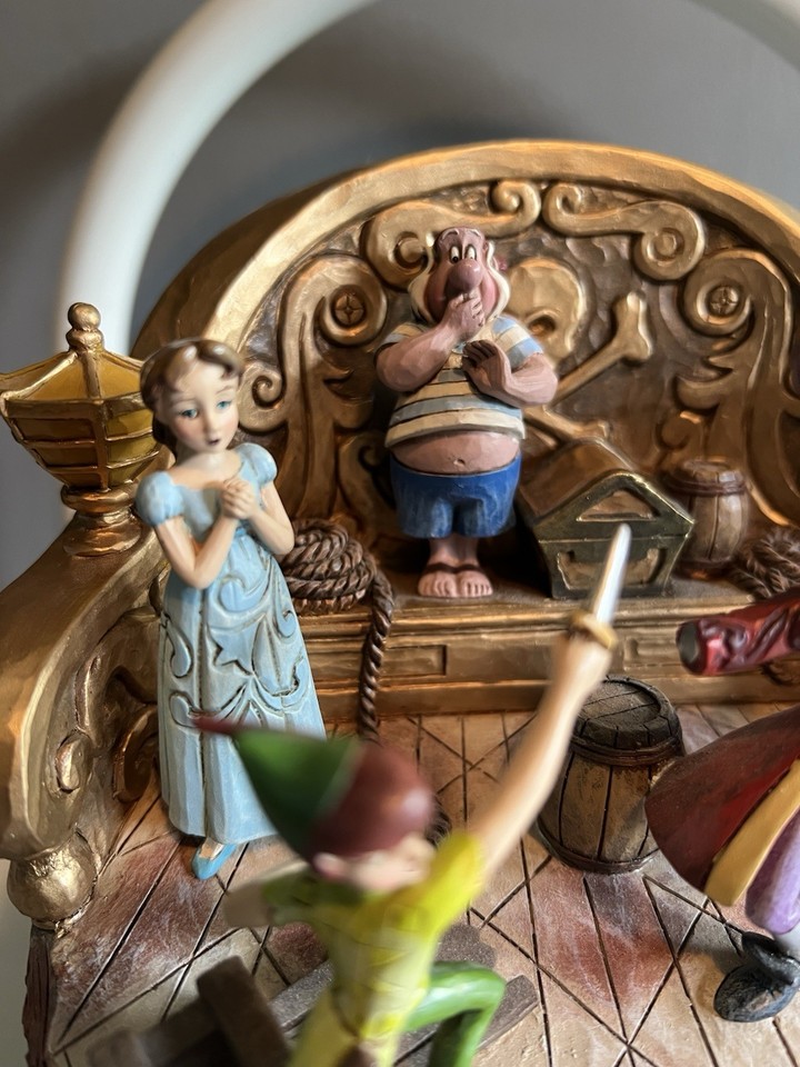 Disney Traditions Peter Pan Jim Shore Daring Duel Carved By Heart ...