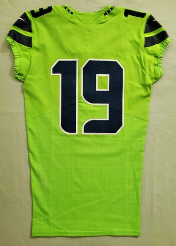 Seattle Seahawks Blank #19 Team Issued Color Rush Jersey with COA - SA ...