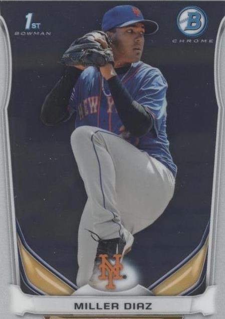 2014 Bowman - Prospects Chrome Miller Diaz #BCP97 (RC) for sale online ...