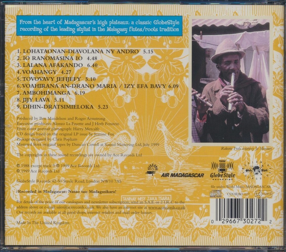CD Rakoto Frah - Flute Master Of Madagascar | eBay