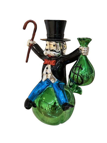 Monopoly Man on Money Bags Statue | eBay