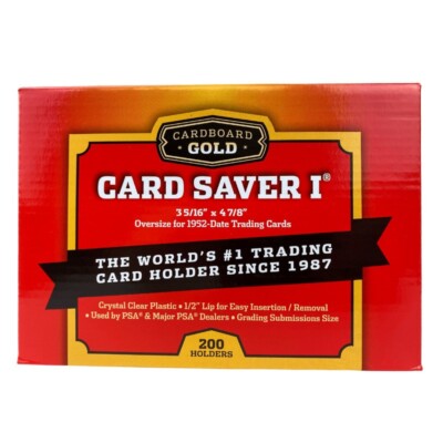 Card Saver 1 box of 200 semi rigid card holders for PSA grade Cardboard ...
