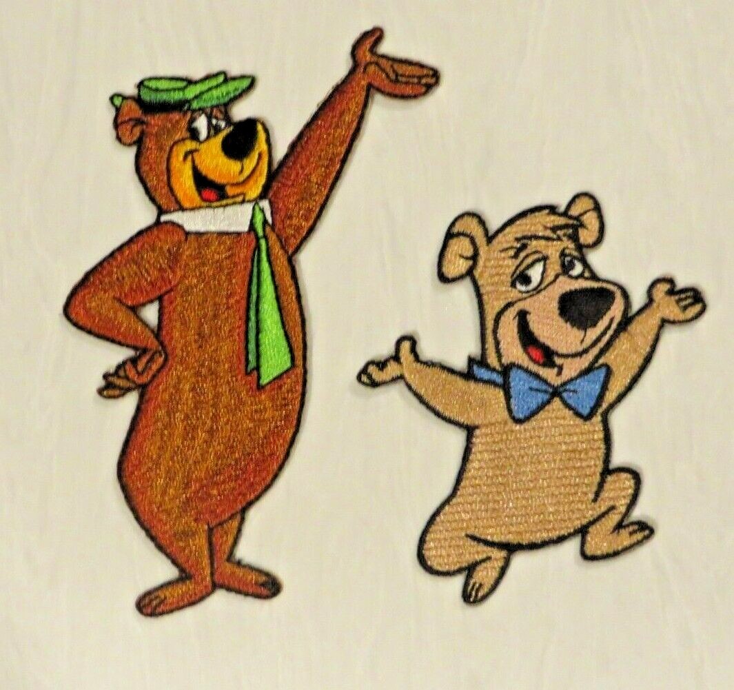 YOGI BEAR & BOO BOO IRON ON EMBROIDERED PREMIUM PATCH SET | eBay